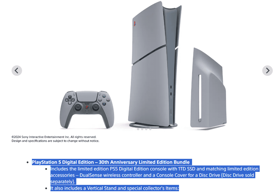 Sony Announces Limited Edition Collection To Celebrate PlayStation 30 ...